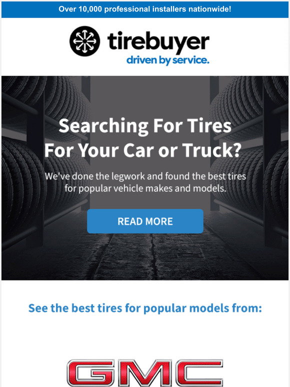 TireBuyer: Tires For Your Make and Model | Milled