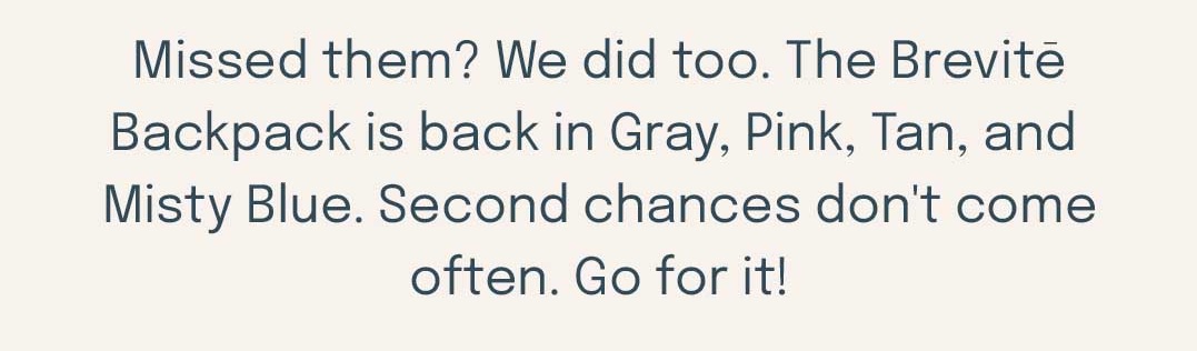 Brevite: ICYMI: The Brevit Backpack is BACK! | Milled