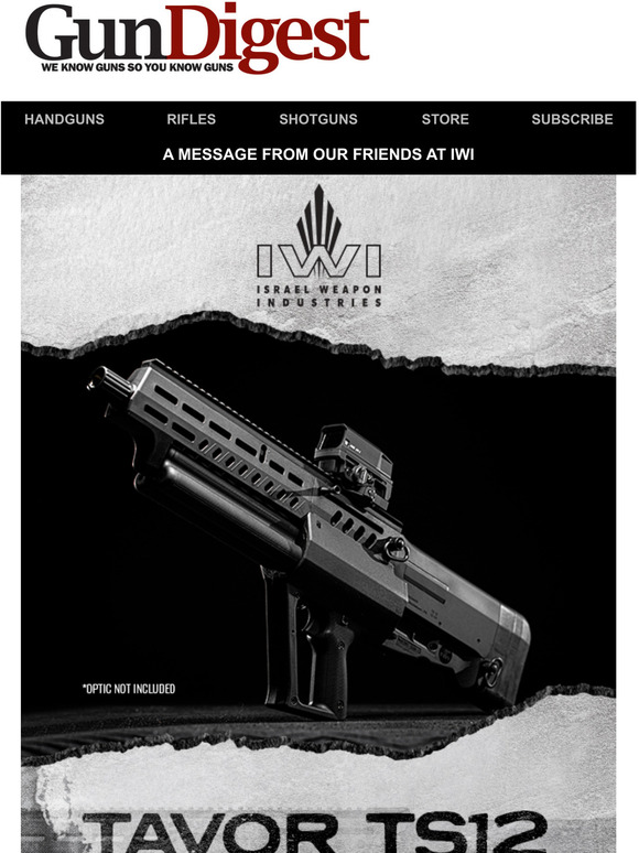 Gun Digest Store: Innovative. Optimized. Versatile. The Tavor TS12 | Milled