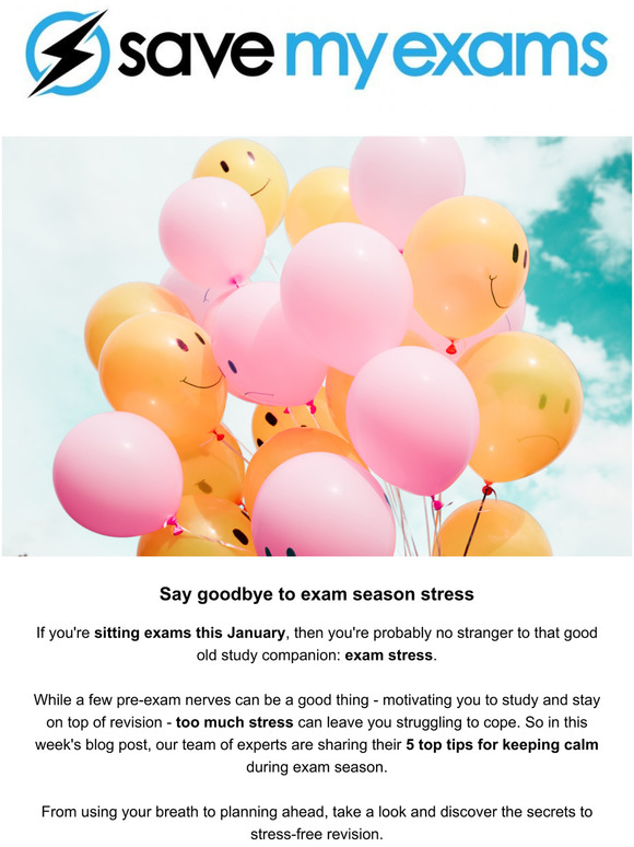 Save My Exams: Stressed about exams? Take a look at our top tips to ...