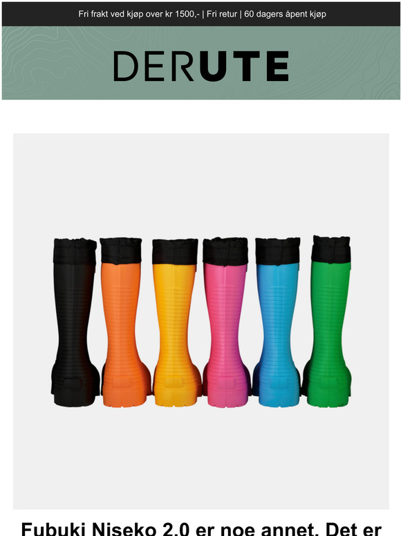 Derute: FUBUKI Boots er endelig p lager i alle farger! | Milled