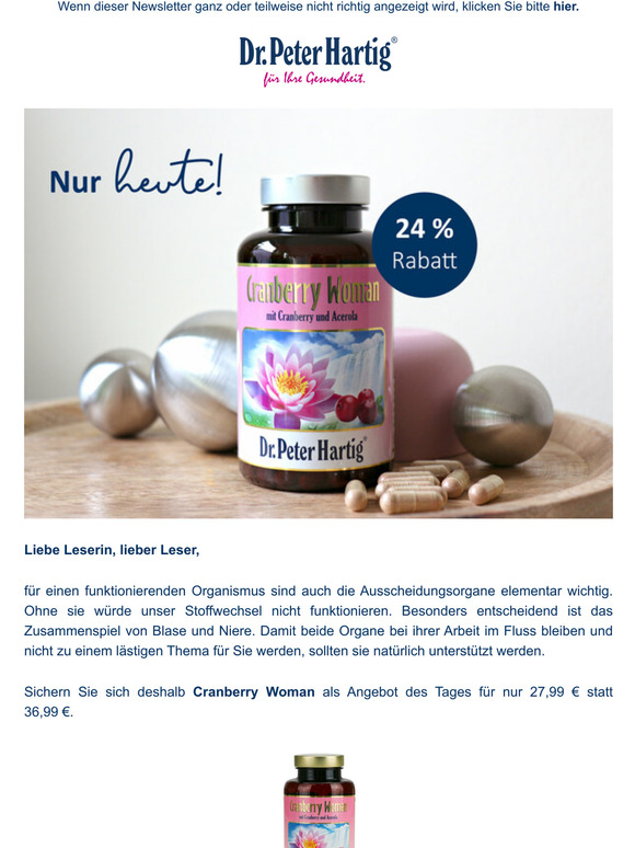 Dr. Peter Hartig: Unser Super-Angebot des Tages | Milled