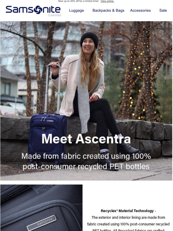Samsonite: Introducing Ascentra | Milled