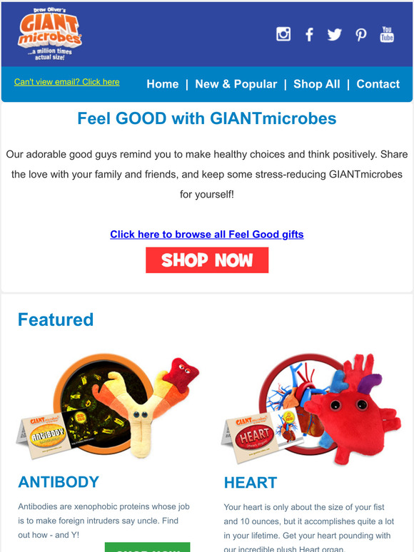 GIANTmicrobes: Feel GOOD with GIANTmicrobes | Milled