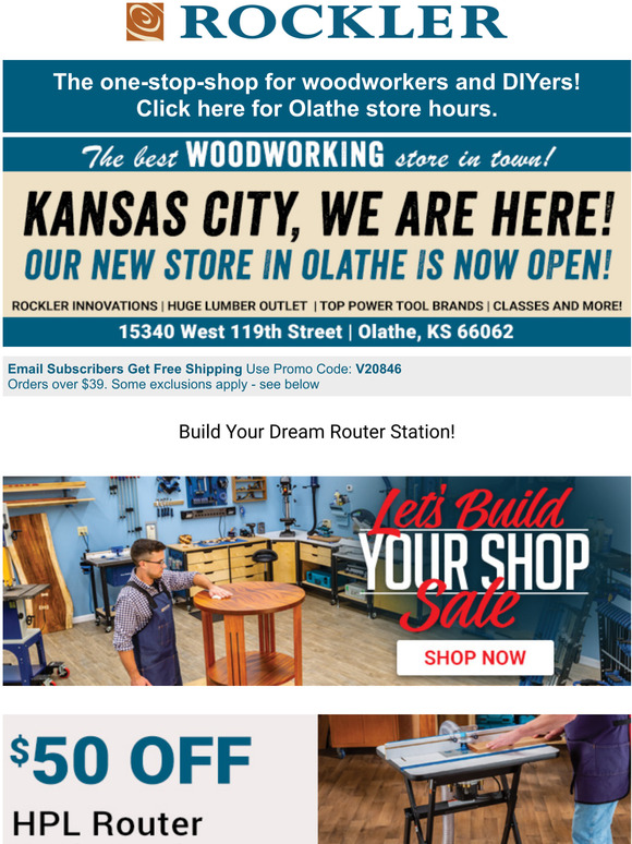 Rockler Woodworking and Hardware: Lets Build Your Dream Router Station ...