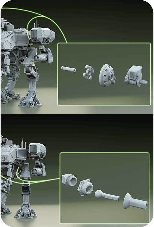 Gambody: Meet the formidable MOOSE Mech for 3D Printing! | Milled