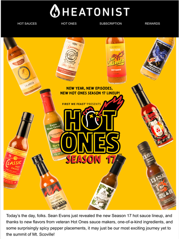HEATONIST: Meet Your Hot Ones Season 17 Lineup | Milled
