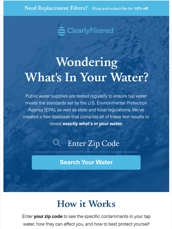Clearly Filtered: Do you know what's in your water? | Milled