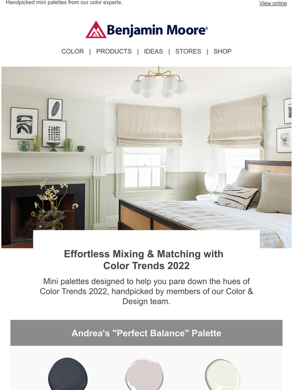 Benjamin Moore: Mix & Match the Hues of Color Trends 2022 | Milled