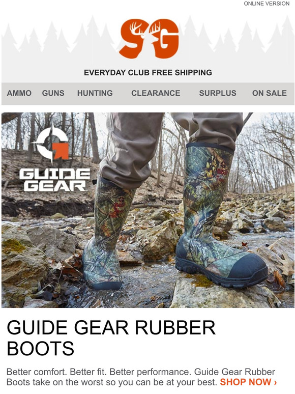 Sportsman's Guide: The Rubber Boot. Perfected. | Milled