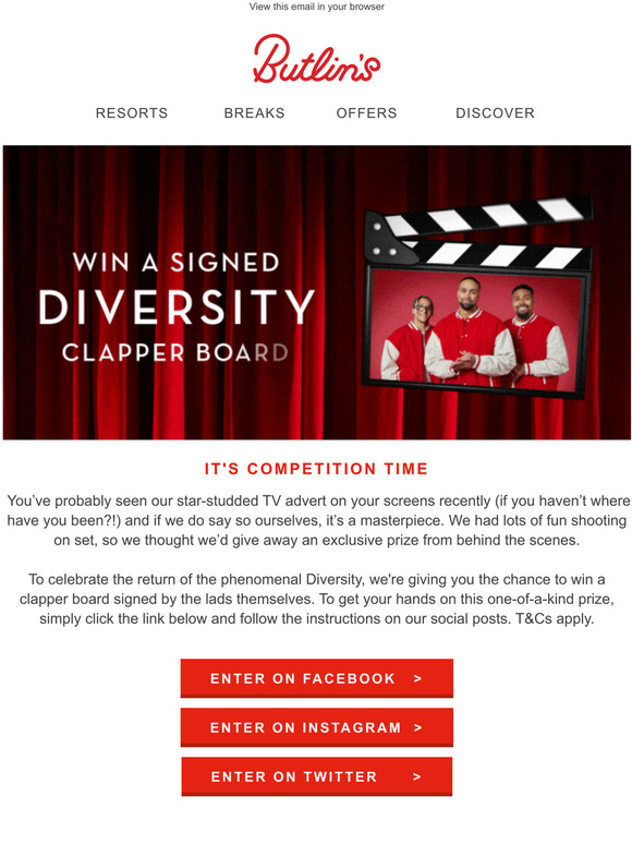 Butlins: Feeling competitive? | Milled