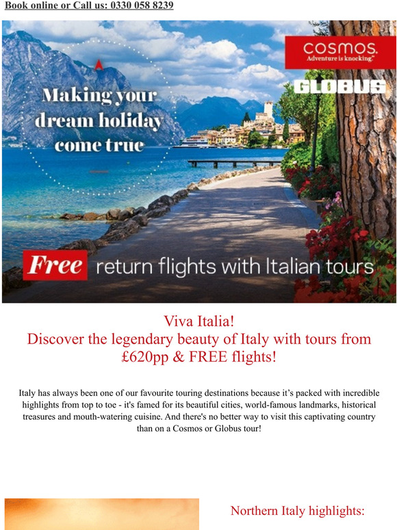 Cosmos Holidays: Discover the legendary beauty of Italy | Milled