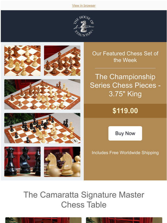 House of Staunton: Our Featured Chess Set of the Week - The ...