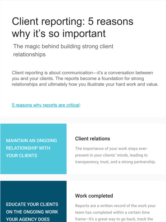 Flywheel: 5 reasons why client reporting is so important | Milled