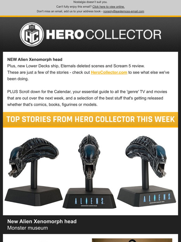Eaglemoss Shop: HC News | NEW Alien Xenomorph head | Milled