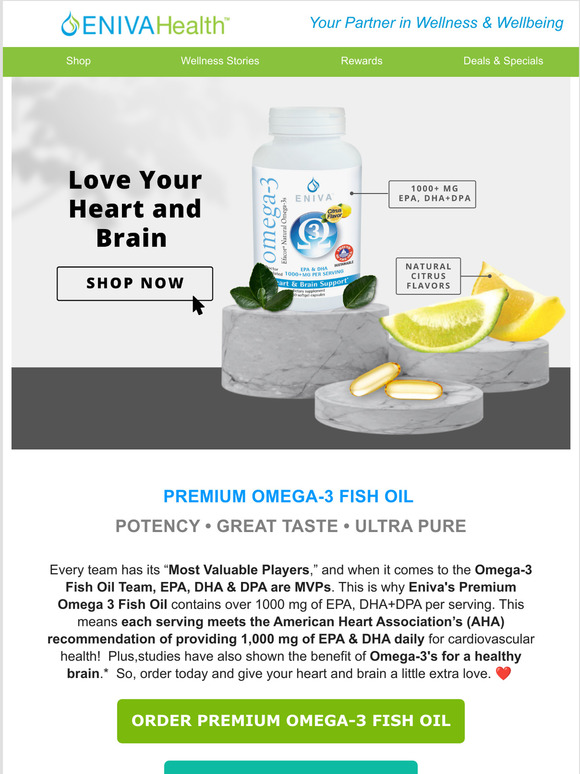 Eniva Health: Heart Health and Brain Nutrition for 2022 | Milled