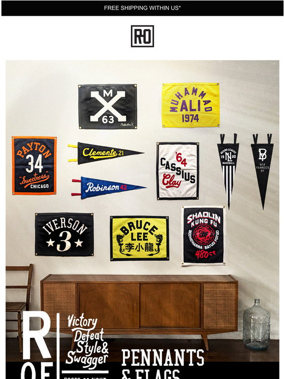 Roots Of Fight: Introducing: Pennants & Flags | Milled