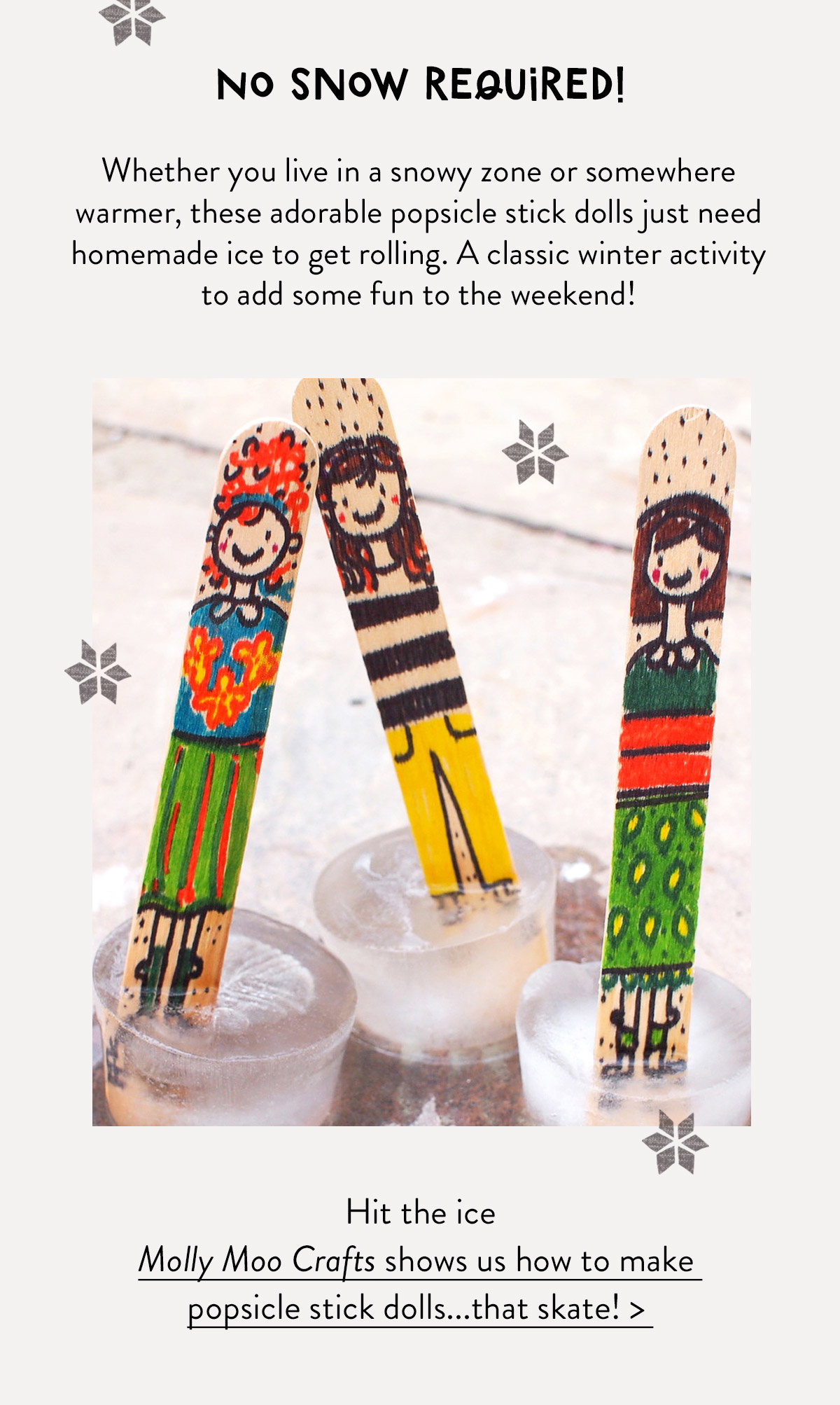 Little Blue House: Hit the ice with popsicle stick dolls that skate ...