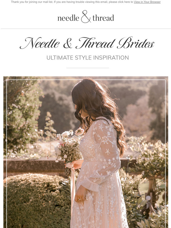 Needle & Thread: Needle & Thread Real Brides | Milled