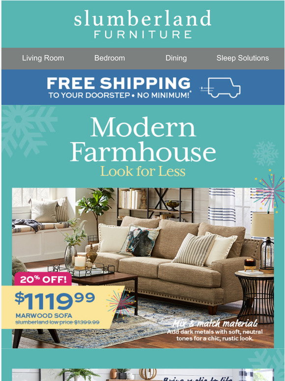 Slumberland: Get the Modern Farmhouse look, for less! Only at ...