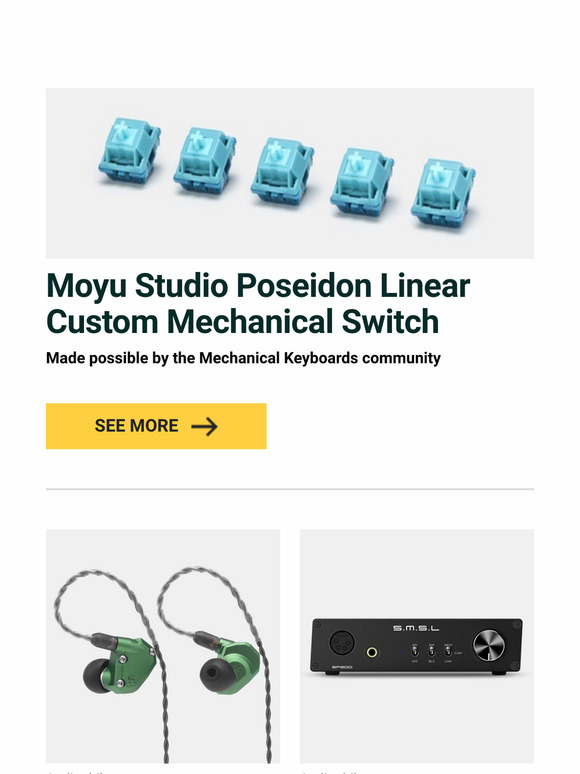 Drop: Moyu Studio Poseidon Linear Custom Mechanical Switch, Campfire ...