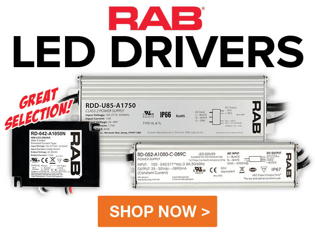 Lighting Supply: Shop Popular RAB LED Drivers! | Milled
