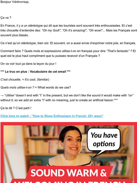 Comme Une Francaise: How do French people say Its amazing ? | Milled
