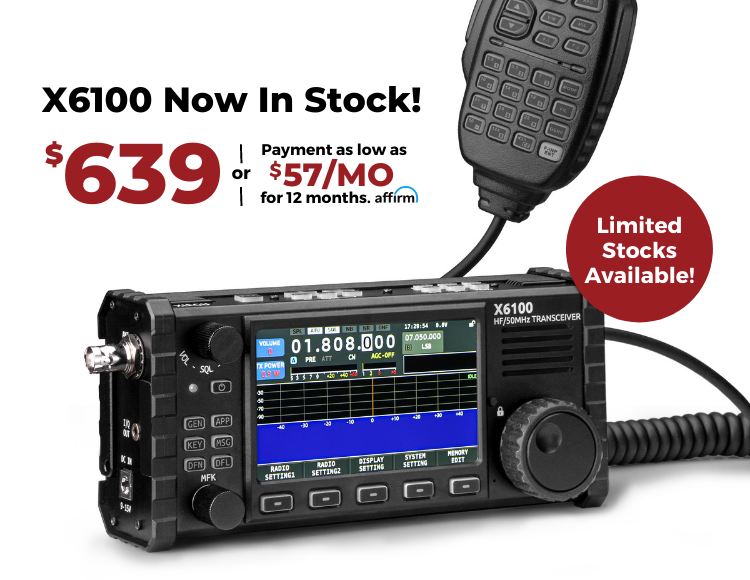 Radioddity: Good news: Xiegu X6100 now in stock! | Milled