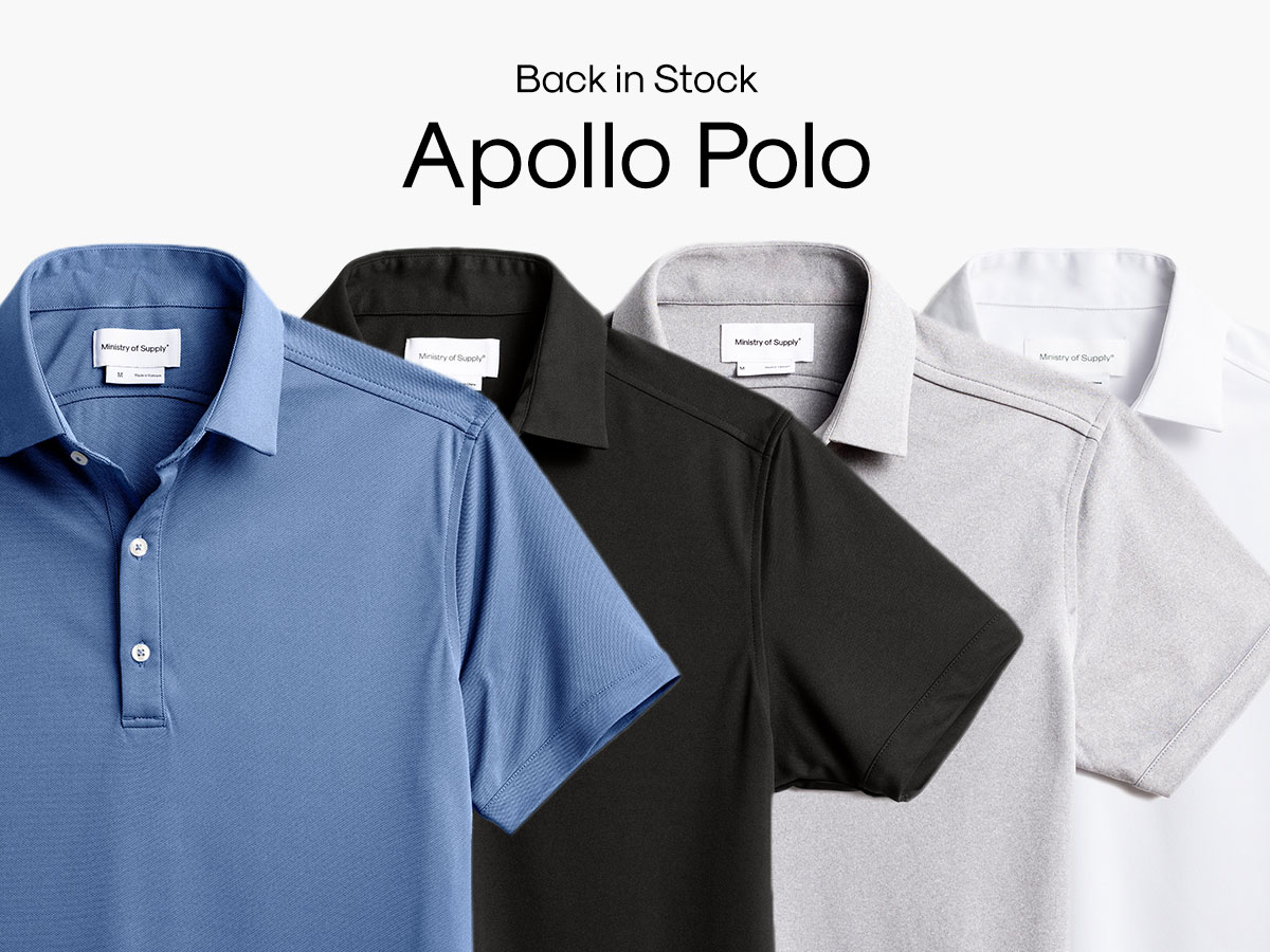 Ministry of Supply: Apollo Polo Is Back In Stock | Milled