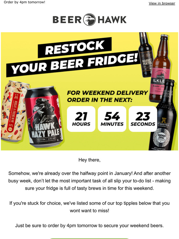 Beer Hawk: Restock your beer fridge for the weekend! | Milled