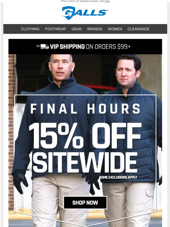 Galls: [Final Hours] 15% off Sitewide | Milled