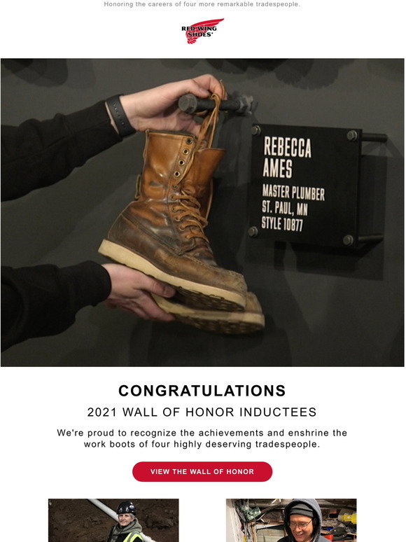 Red Wing Shoes: 2021 Red Wing Wall of Honor Inductees | Milled