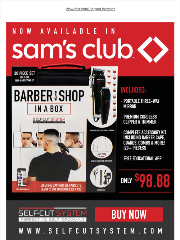 Self-Cut System: Barbershop In A Box - Now Available In Sam's Club | Milled