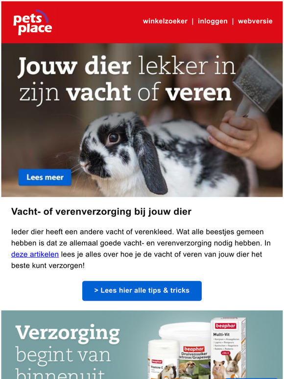 Pets Place: Jouw dier lekker in zijn vacht of veren | Milled