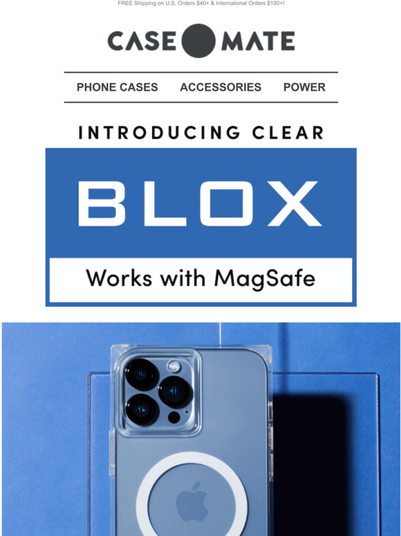 Case-Mate: Introducing Clear BLOX (Works with MagSafe) | Milled
