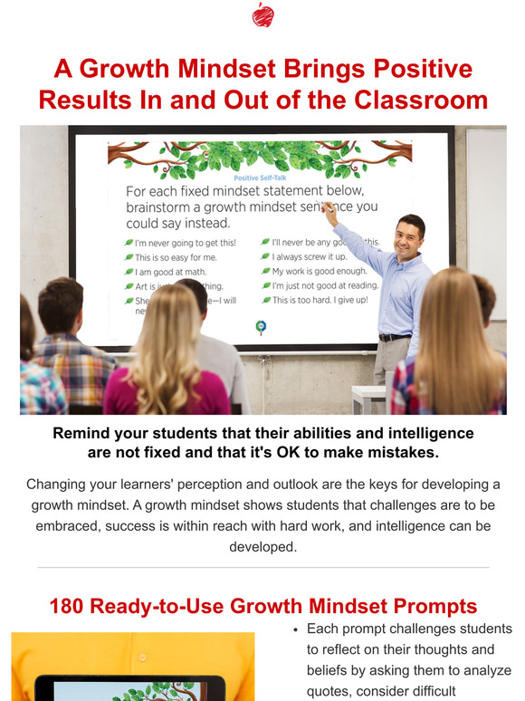 Teacher's Discovery: Show ELA Students the Benefits of a Growth Mindset ...
