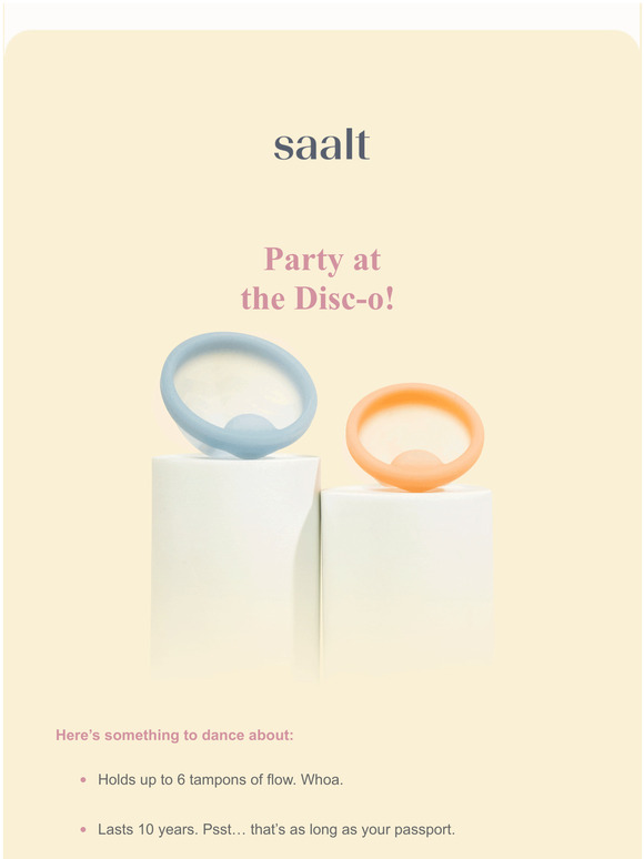 Saalt: Introducing the New Saalt Disc: At Your Cervix | Milled