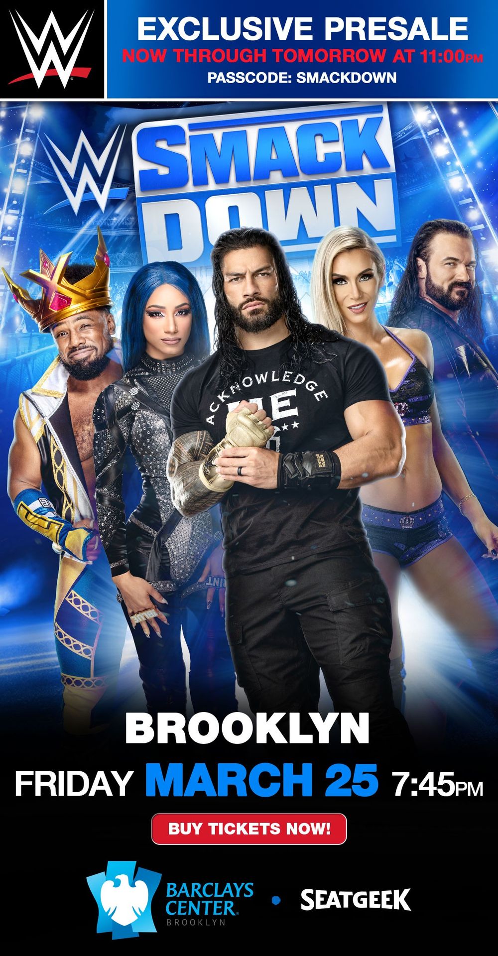 WWE: Brooklyn! Get your tickets to Friday Night SmackDown! | Milled