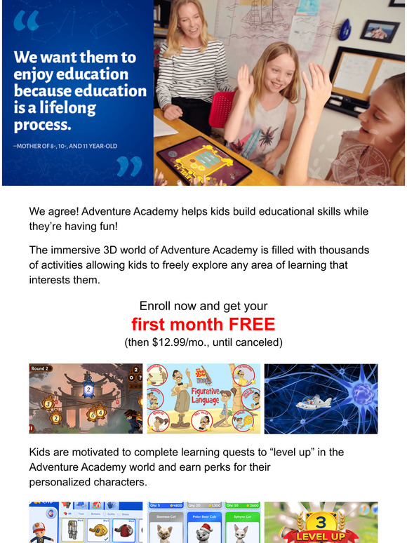 Adventure Academy: Game-Based Learning from the Creators of ABCmouse ...