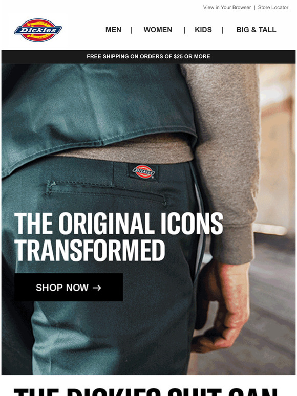 Dickies: The Dickies Suit. Mix & Match Your Way. | Milled