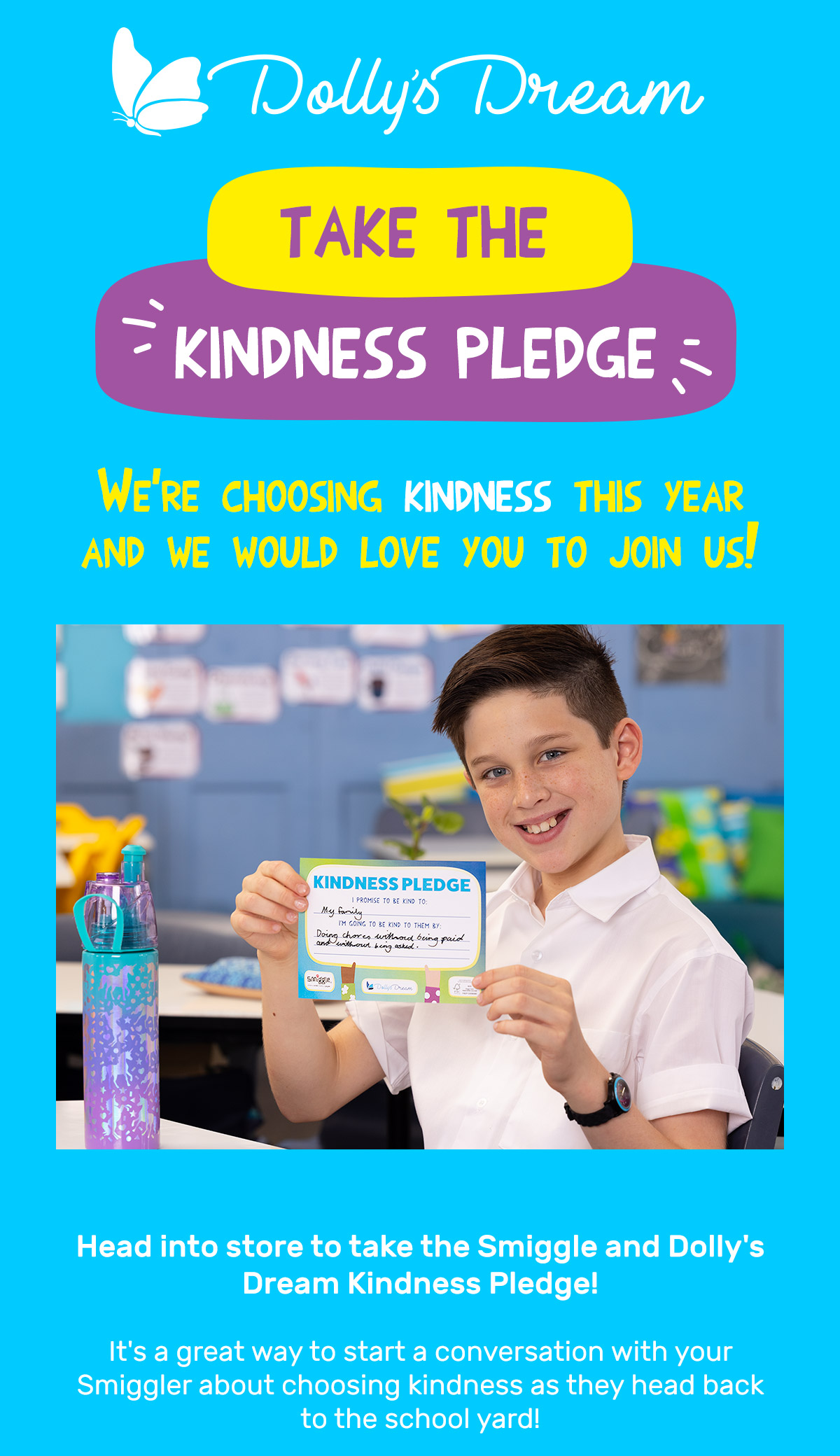 Smiggle: Take the Kindness Pledge with Dolly's Dream this back to ...