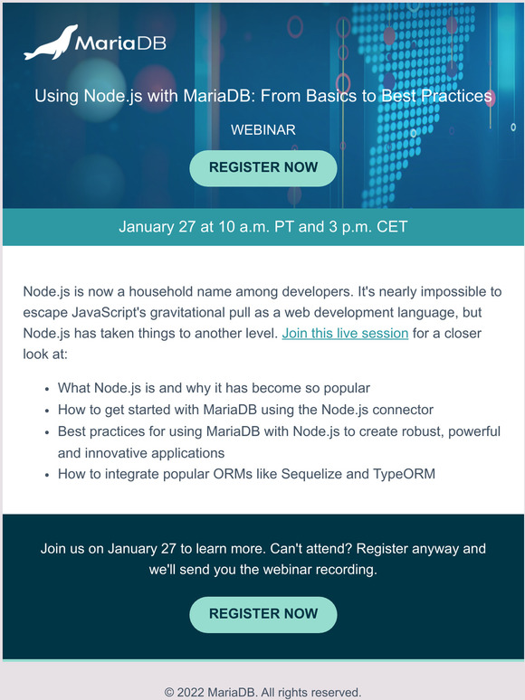 MariaDB: Using Node.js with MariaDB: From Basics to Best Practices | Milled