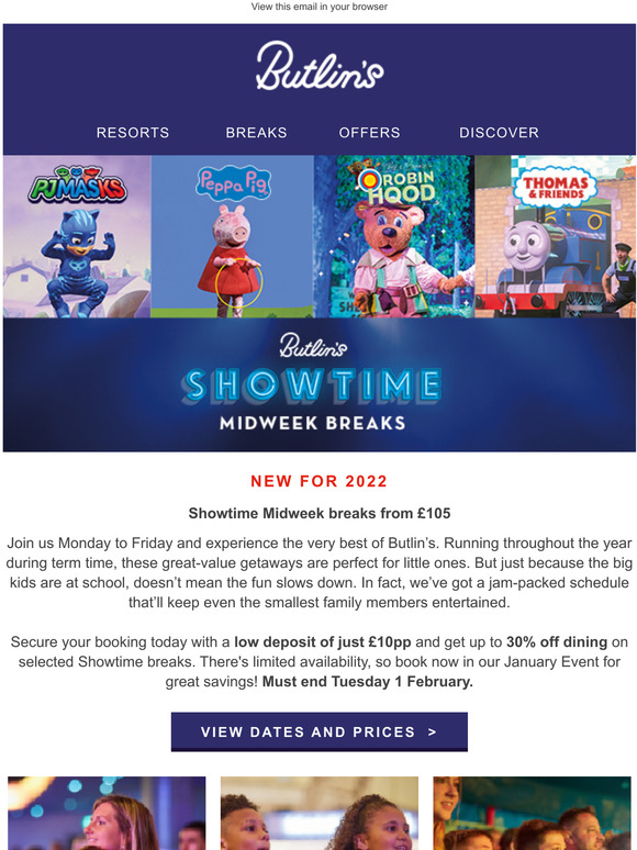 Butlins: It's showtime! | Milled