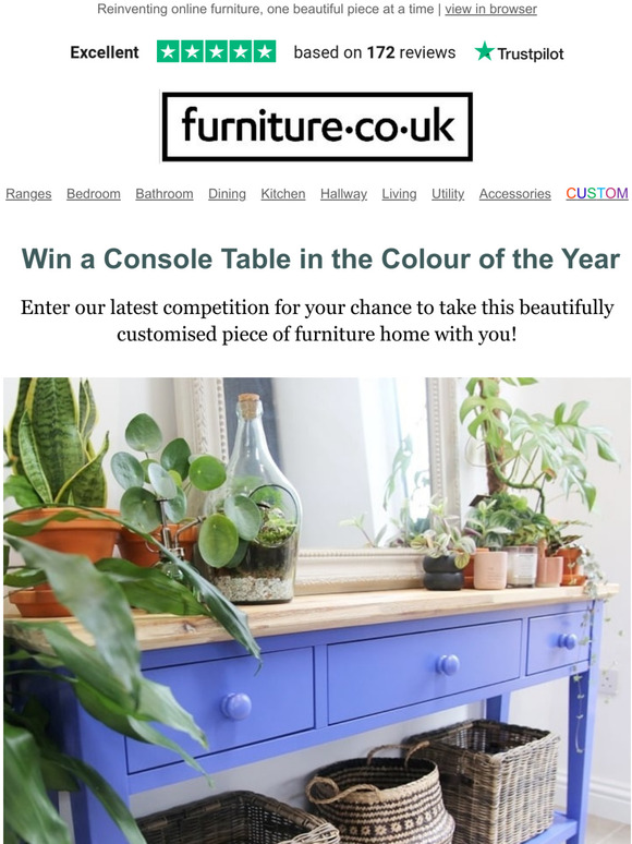 Furniture: Win a Console Table in Pantone's Colour of the Year | Milled