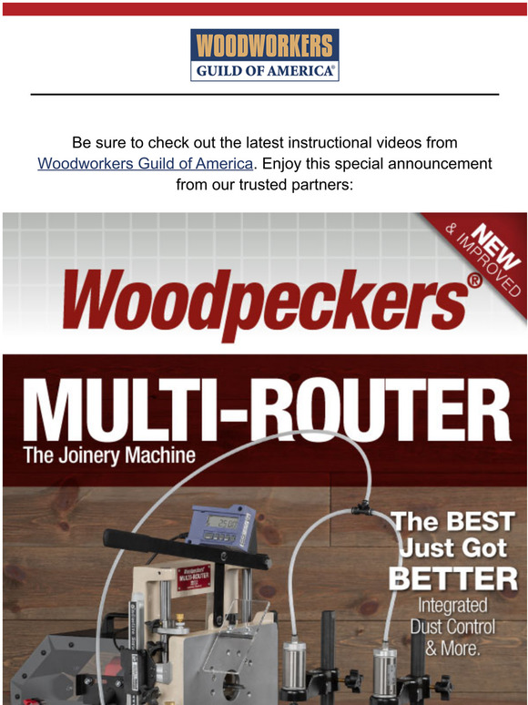 Woodworkers Guild of America: Woodpeckers Multi-Router: The Joinery ...