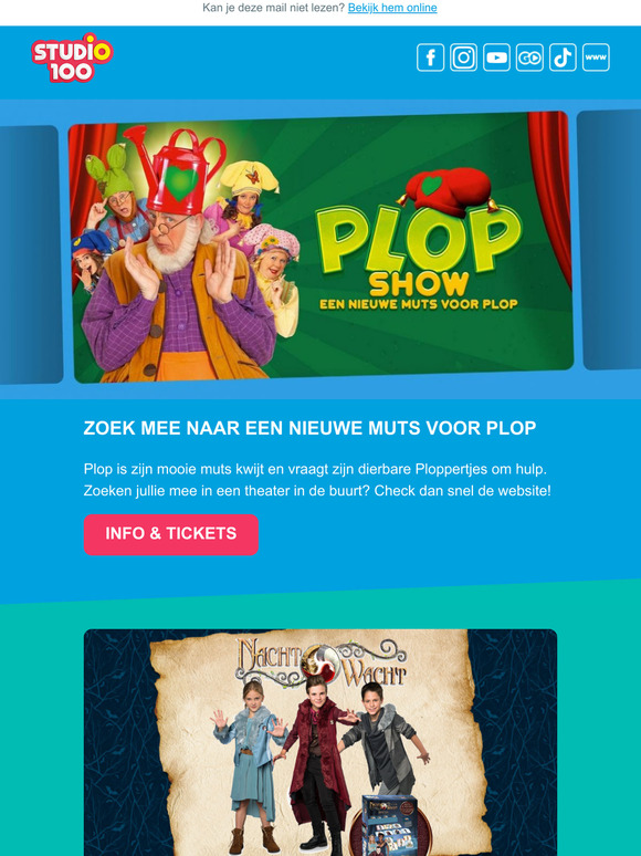 Studio100.com: De nieuwste Plop show | Milled