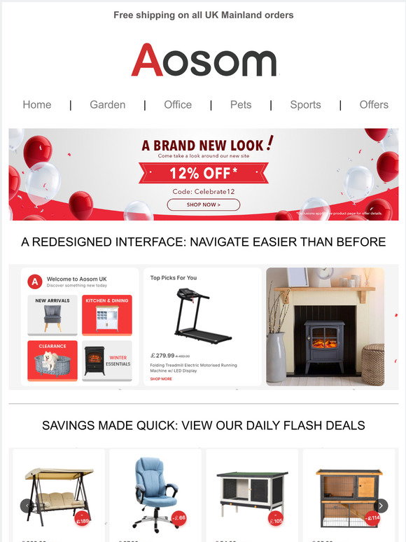 Aosom: A new-look for Aosom UK 2022 | Milled