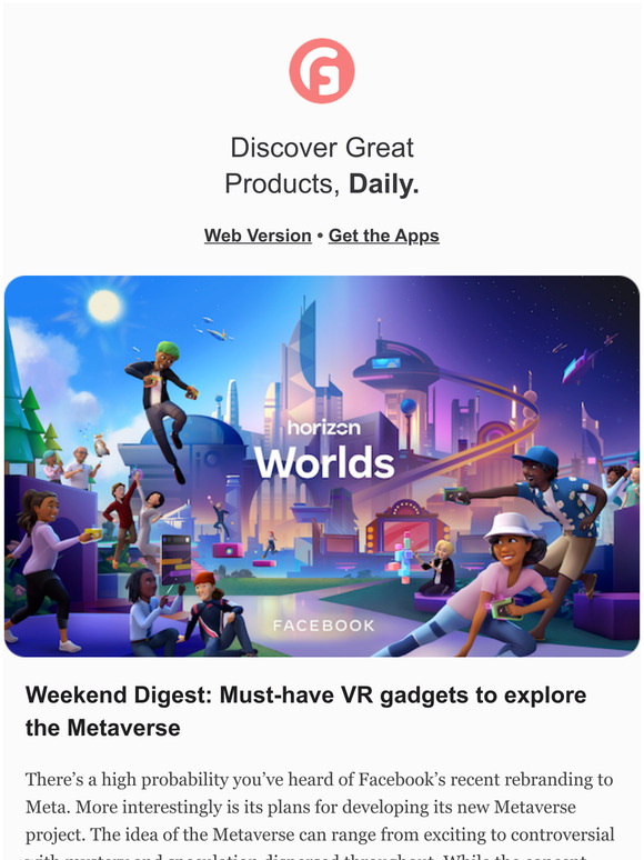 Gadget Flow: Weekend Digest: Must-have VR gadgets to explore the ...