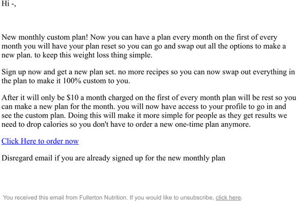 Fullerton Nutrition: $10 Custom Meal Plan Deal! | Milled