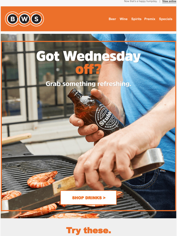 BWS Australia: BBQ tomorrow, -? Dont forget the drinks! | Milled